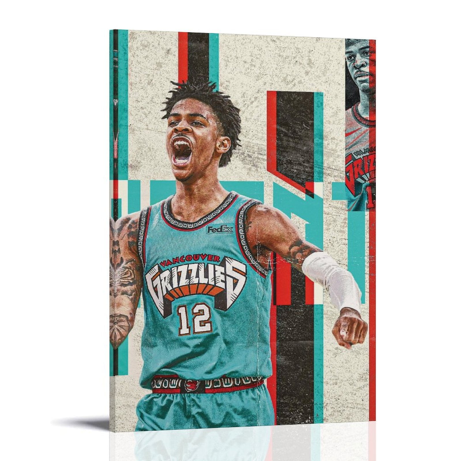 Ja Morant Poszter Painting Vintage Poster Picture Print Wall Art Poster ...