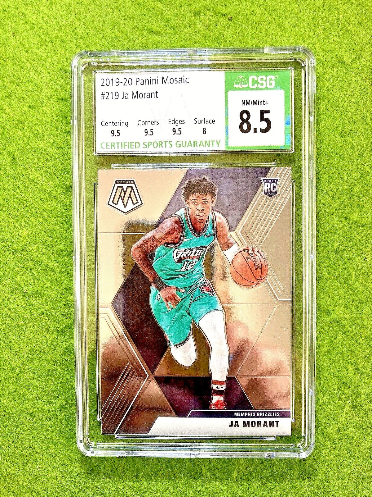 Ja Morant ROOKIE CARD GRADED 8.5 CSG 9.5 x3 GRIZZLIES 2019 JA MORANT ...