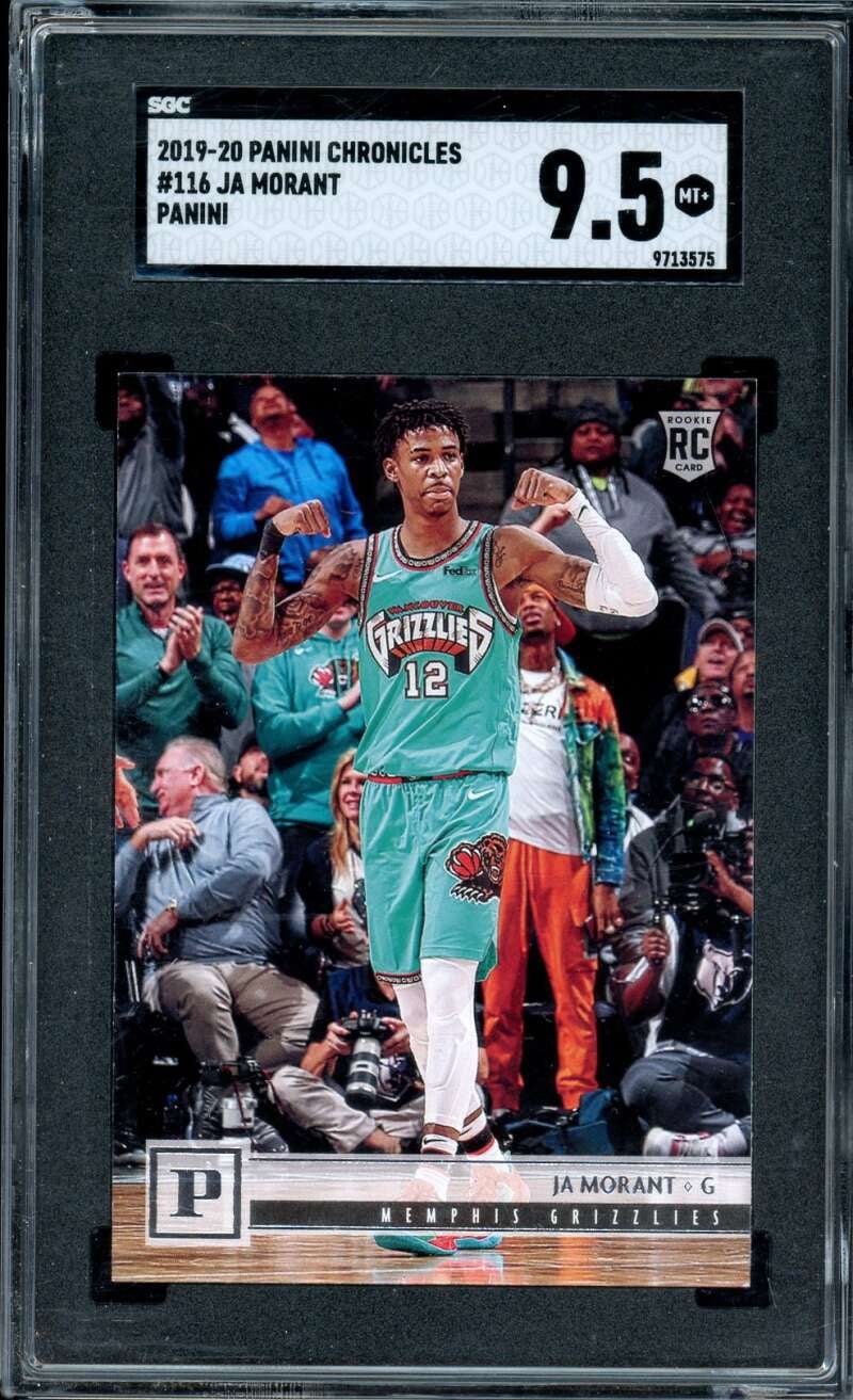 Ja Morant Rookie Card w/Young Dolph 2019-20 Panini Chronicles #116 SGC ...