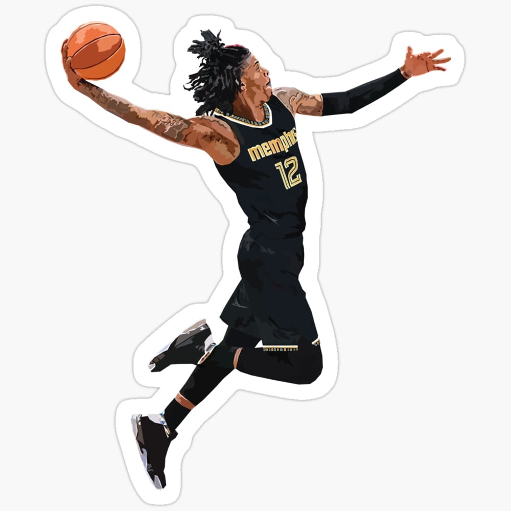 Ja Morant Slam Dunk Sticker Phone Decal Water Bottle Stickers Car ...