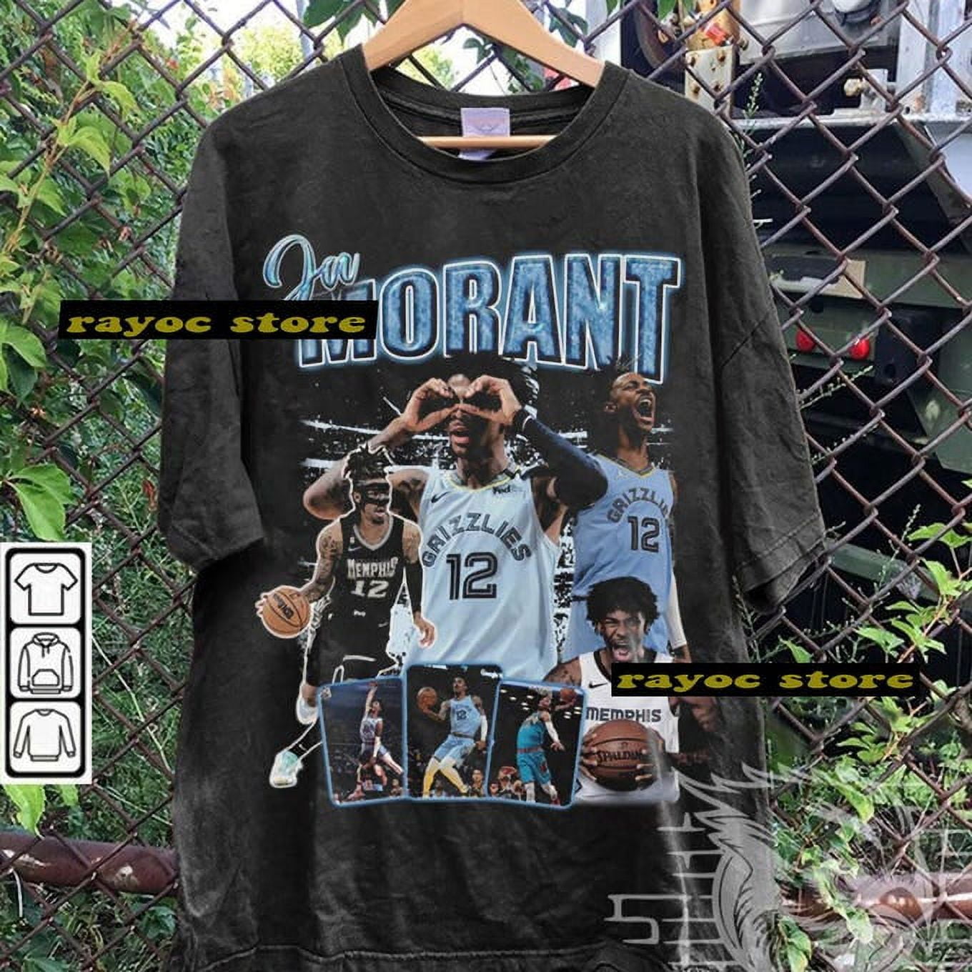 Ja Morant T-Shirt, Ja Morant Shirt, Ja Morant Unisex Retro Oversized ...