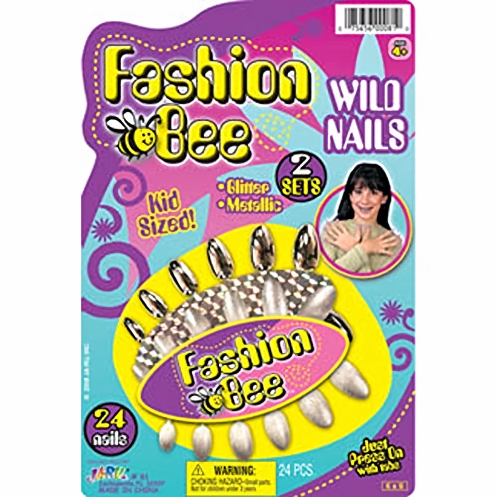 Ja-Ru Fashion Bee Wild Nails (Pack of 72) - Walmart.com