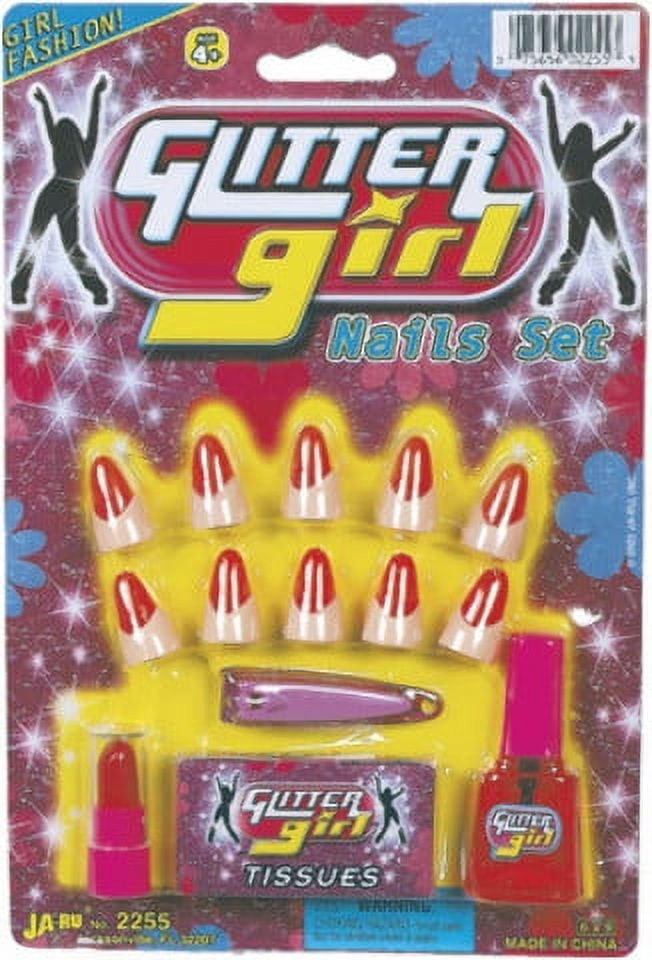Ja Ru High Quality Glitter Girl Fashion Nails Set, Pack of 3 - Walmart.com