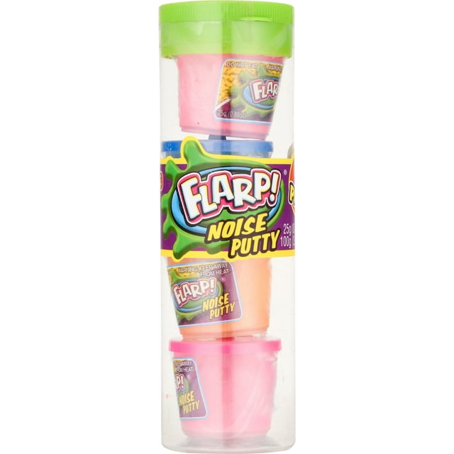 Flarp Ja-Ru Mini Noise Putty Slime, Assorted Colors, 4-Pack - Walmart.com