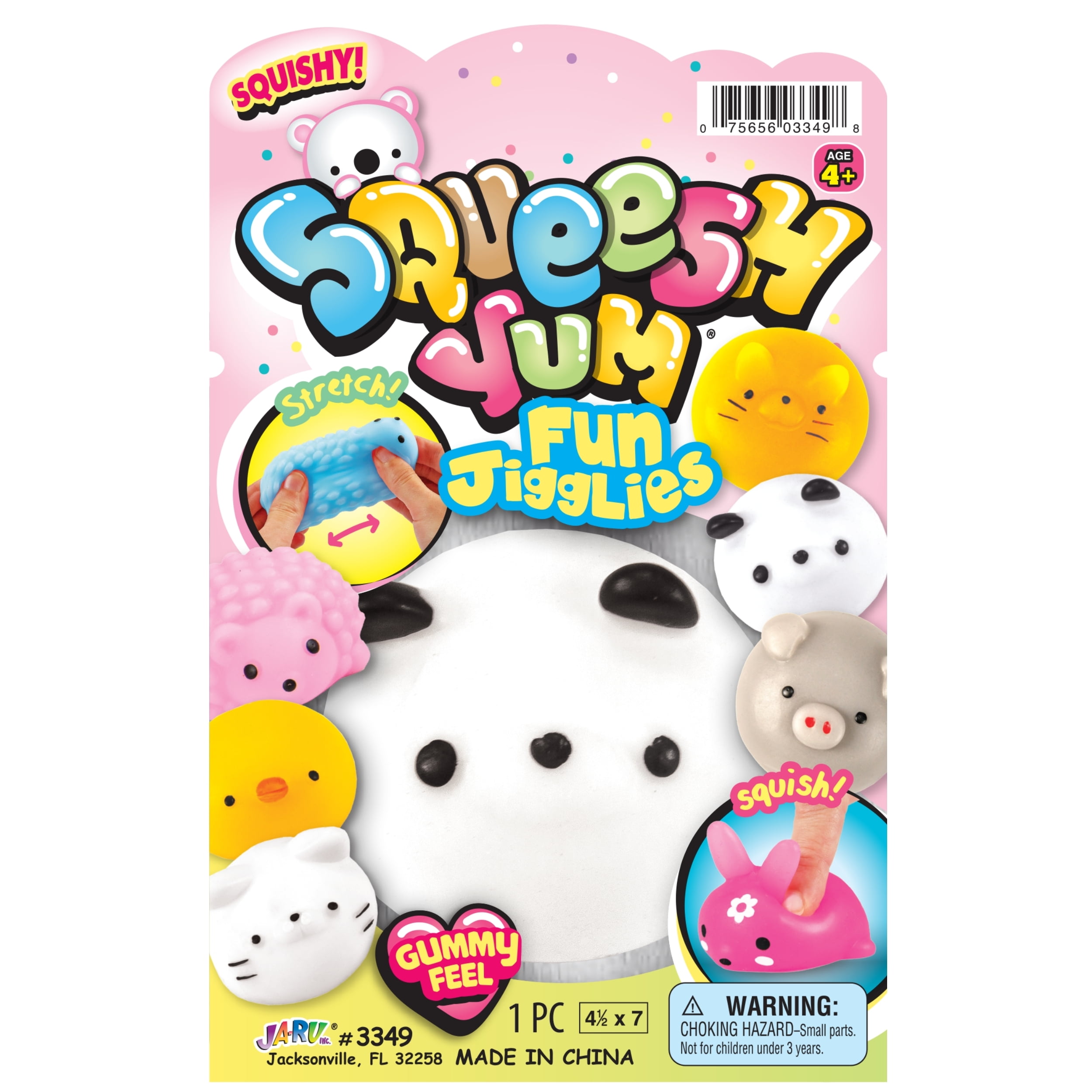 Ja-Ru Squeesh Yum Fun Jigglies Novelty Toy - 1 Piece - Assorted Characters and Colors - Each ...