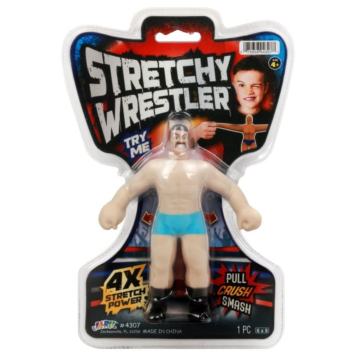 Stretchy Wrestler Toy with 4X Stretch Power, Suitable for Ages 4 ...