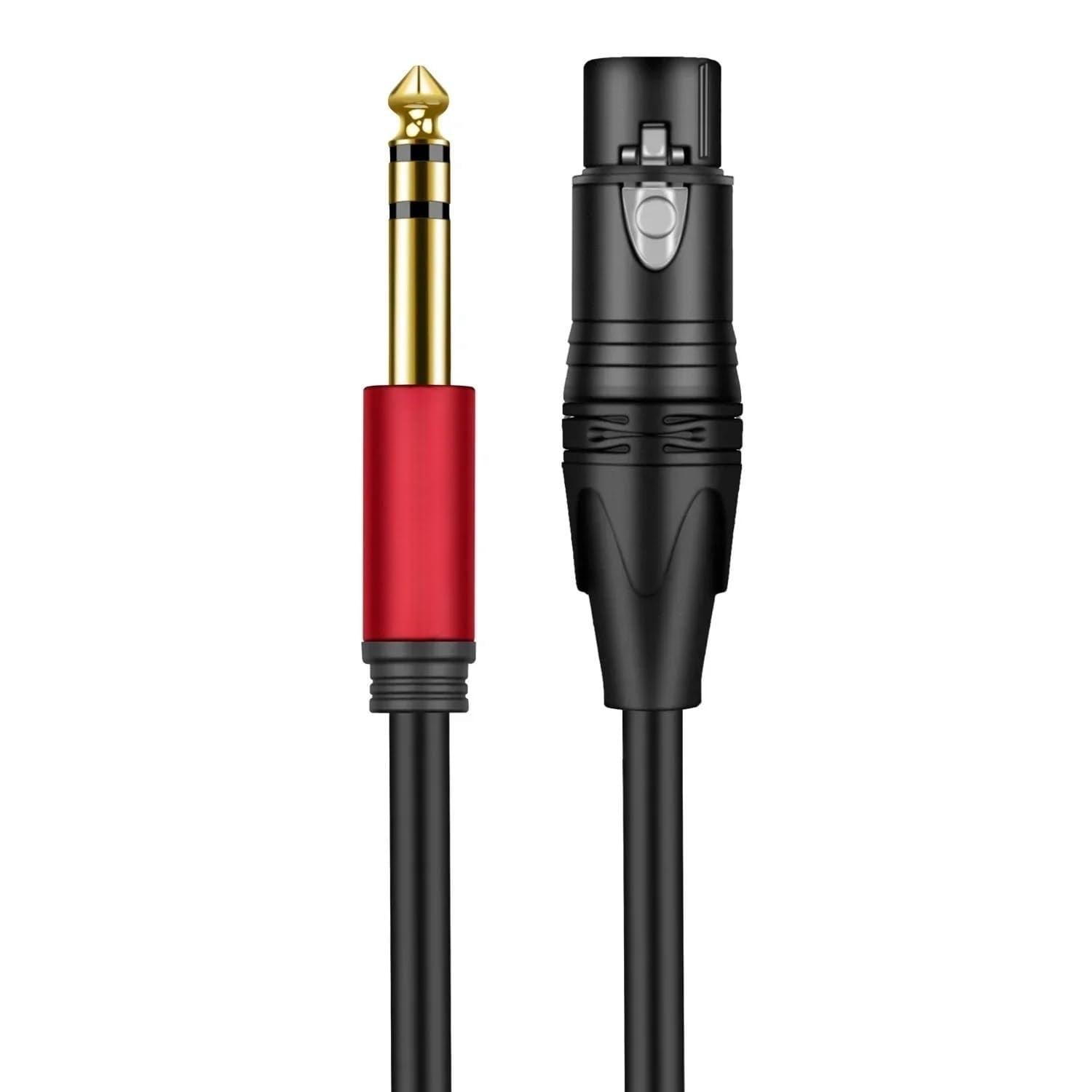 Ja-ck 6.35mm to Microphone Speakers HiFi Cable 3pin Female to 6.5mm ...