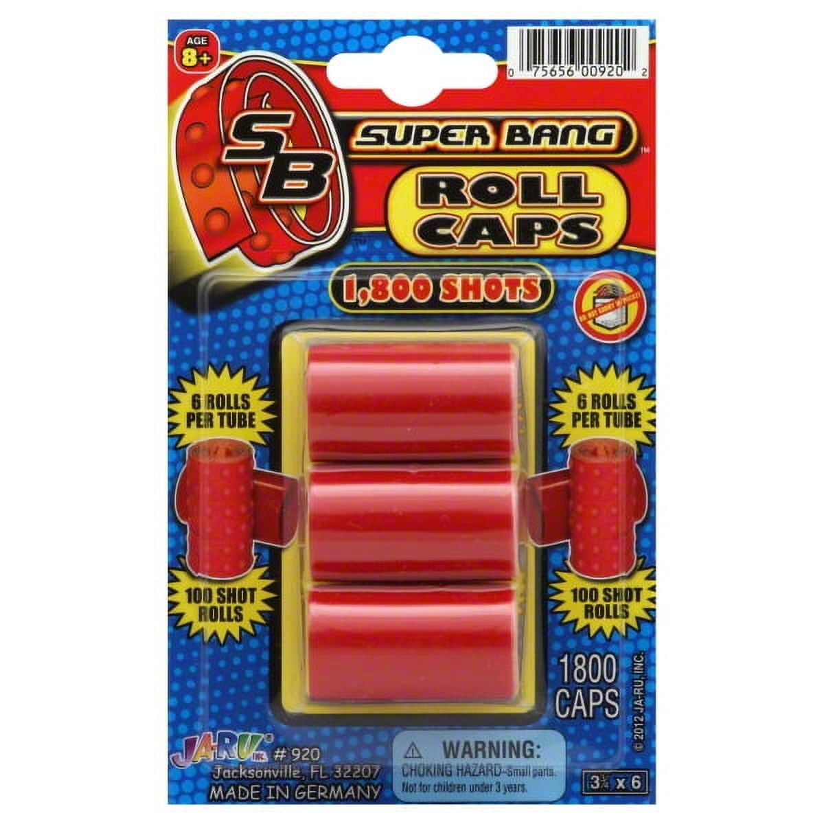 Ja-ru 1800 Shots 4x6 Caps Roll, Age 8+, Made in Germany - Walmart.com