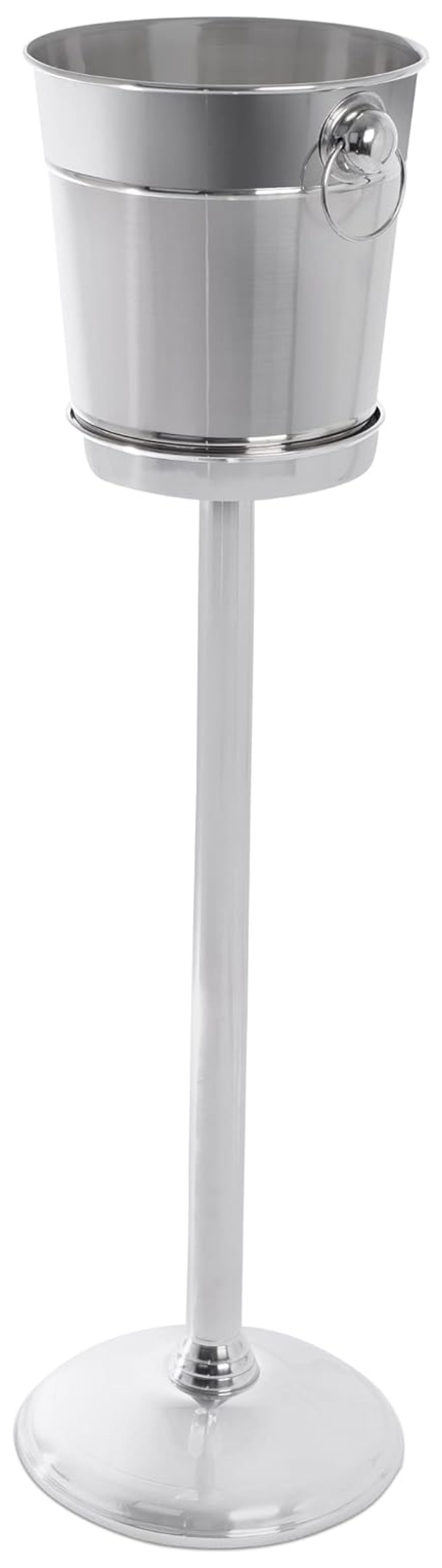 JaLuayh 18/8 Stainless Steel Champagne Bucket with Stand | Wine Chiller ...