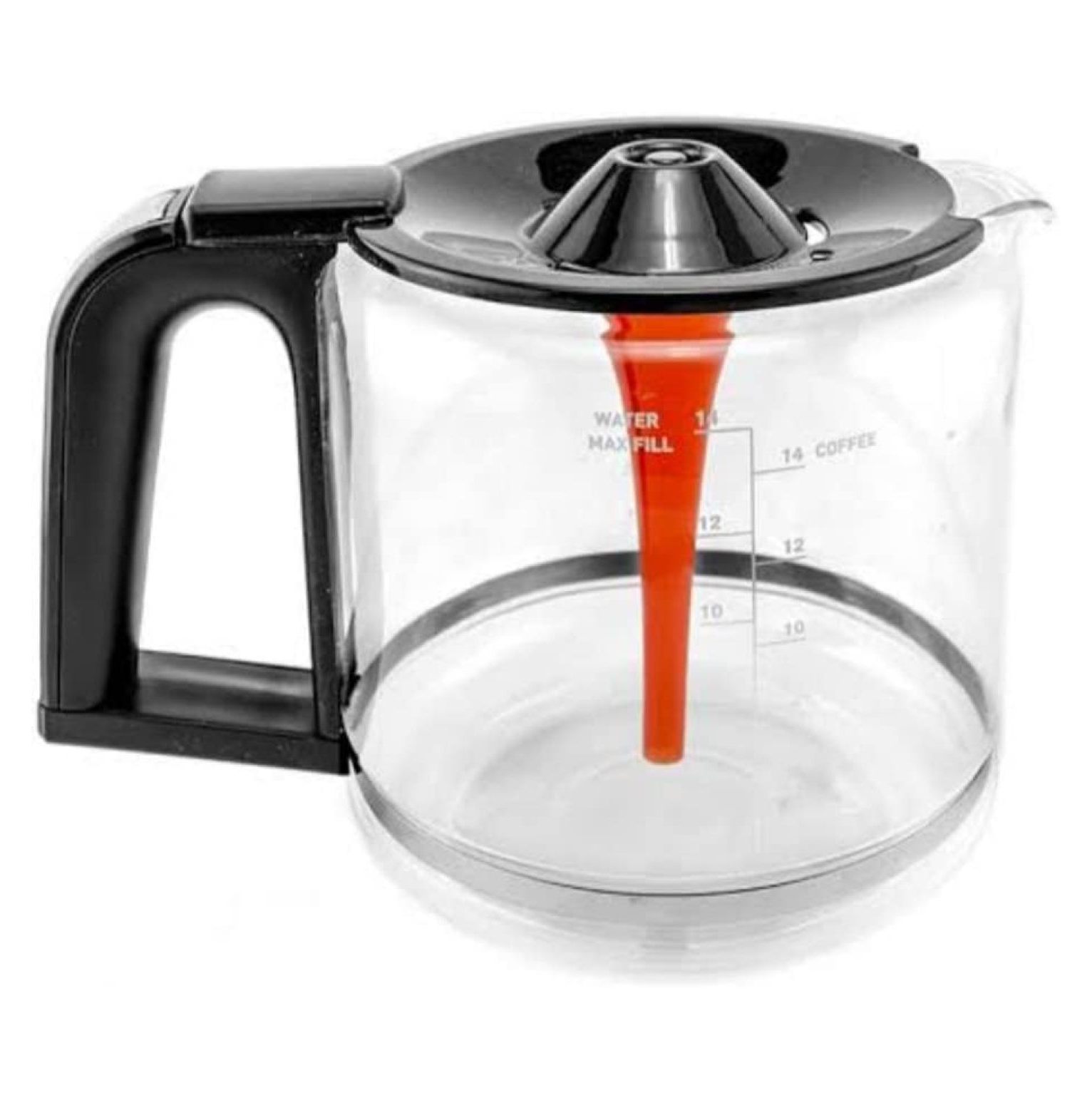 JaLuayh SS-207816 14-Cup Glass Carafe with Cover and Aroma Tube ...