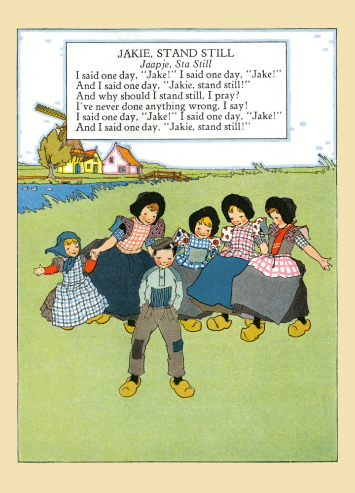 Jaapje, Sta Still A poem pleaing with children to stop moving and stand ...