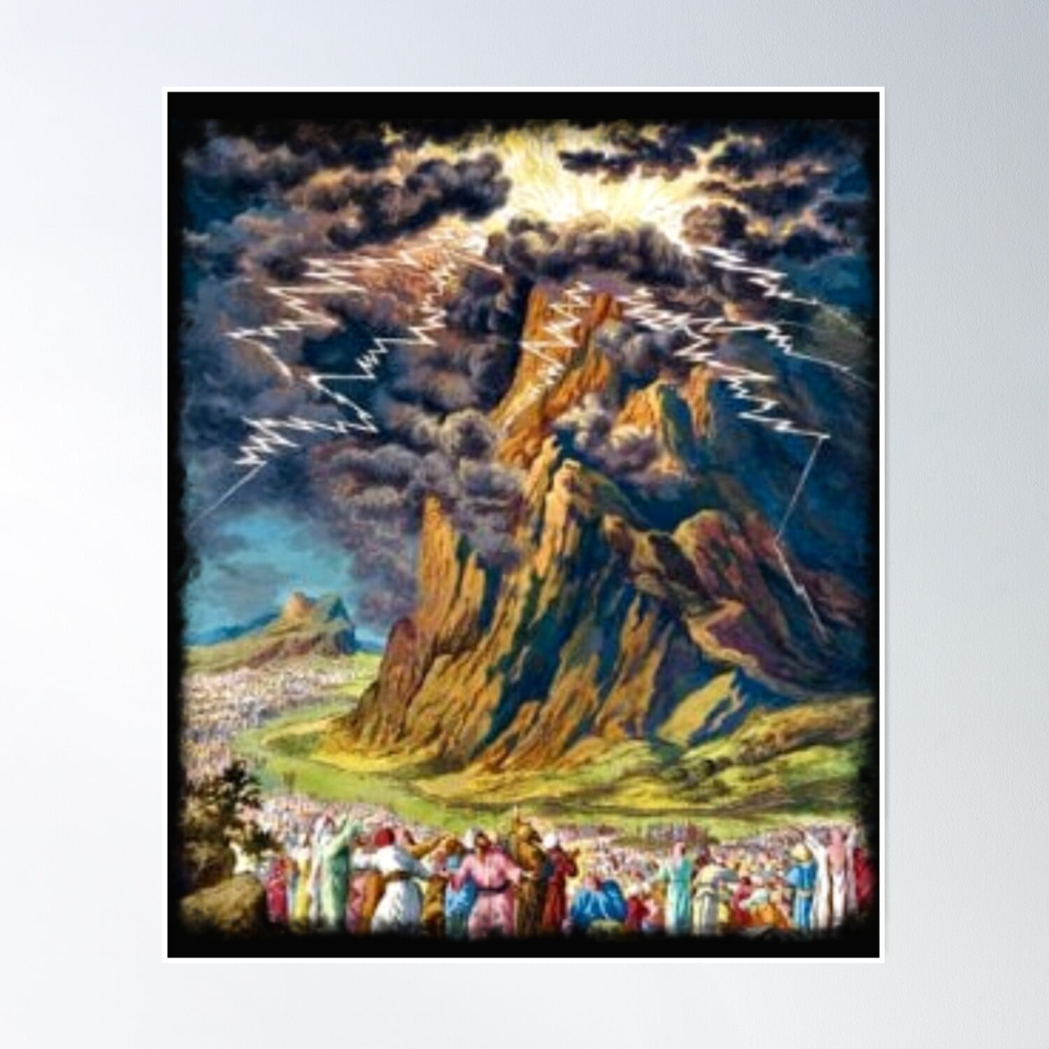 Jabal Mousa/Mount Sinai Poster Wall Art, Modern Wall Decor, 8x12 ...