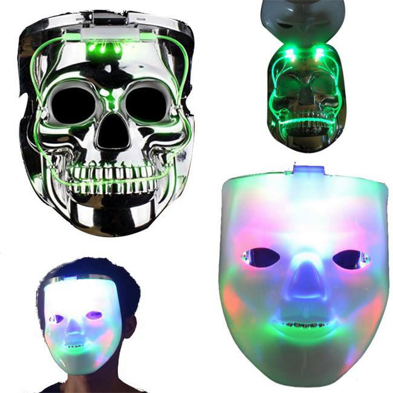 Jabbawockeez Flip to Skull LED Halloween Mask - Walmart.com