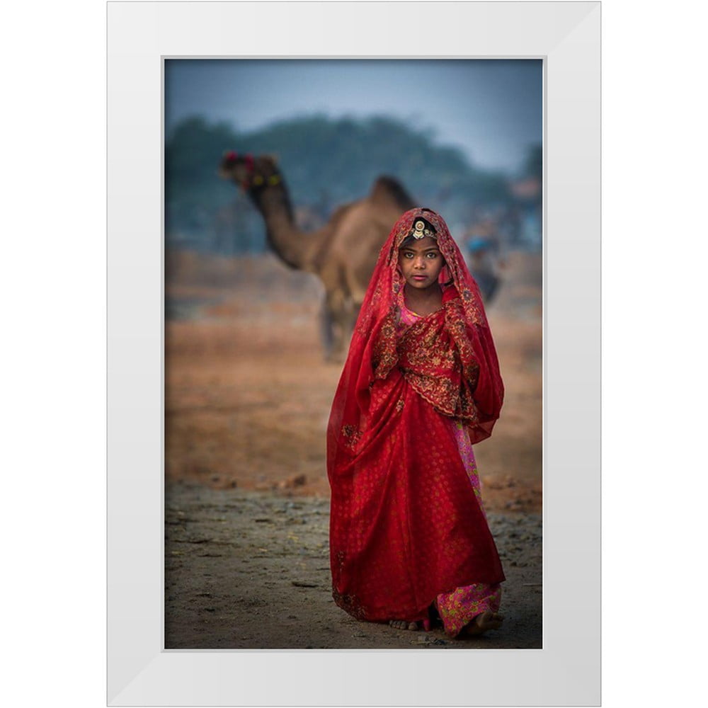 Jabeen, Rana 22x32 White Modern Wood Framed Museum Art Print Titled ...