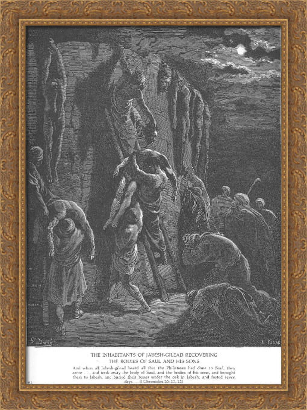 Jabesh-Gileadites Recover the Bodies of Saul and His Sons 28x38 Large ...