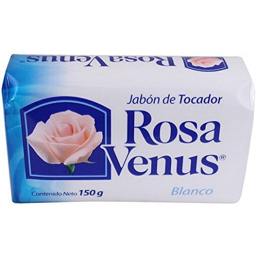 Jabon Rosa Venus Blanco Clasico 150 g / 5.29 oz Soap Bar Classic ...
