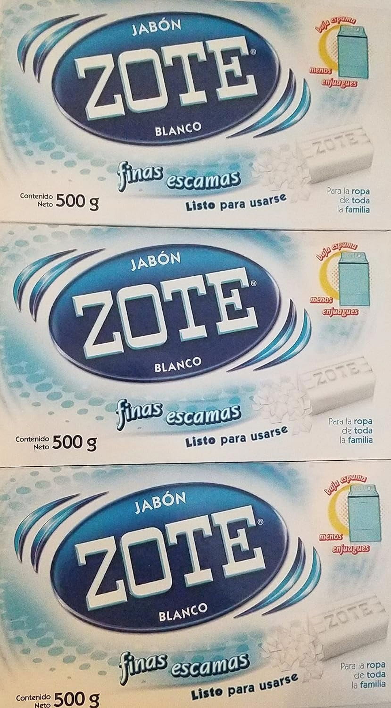 Jabon Zote Blanco Laundry Flakes Pack Of 3 - Walmart.com