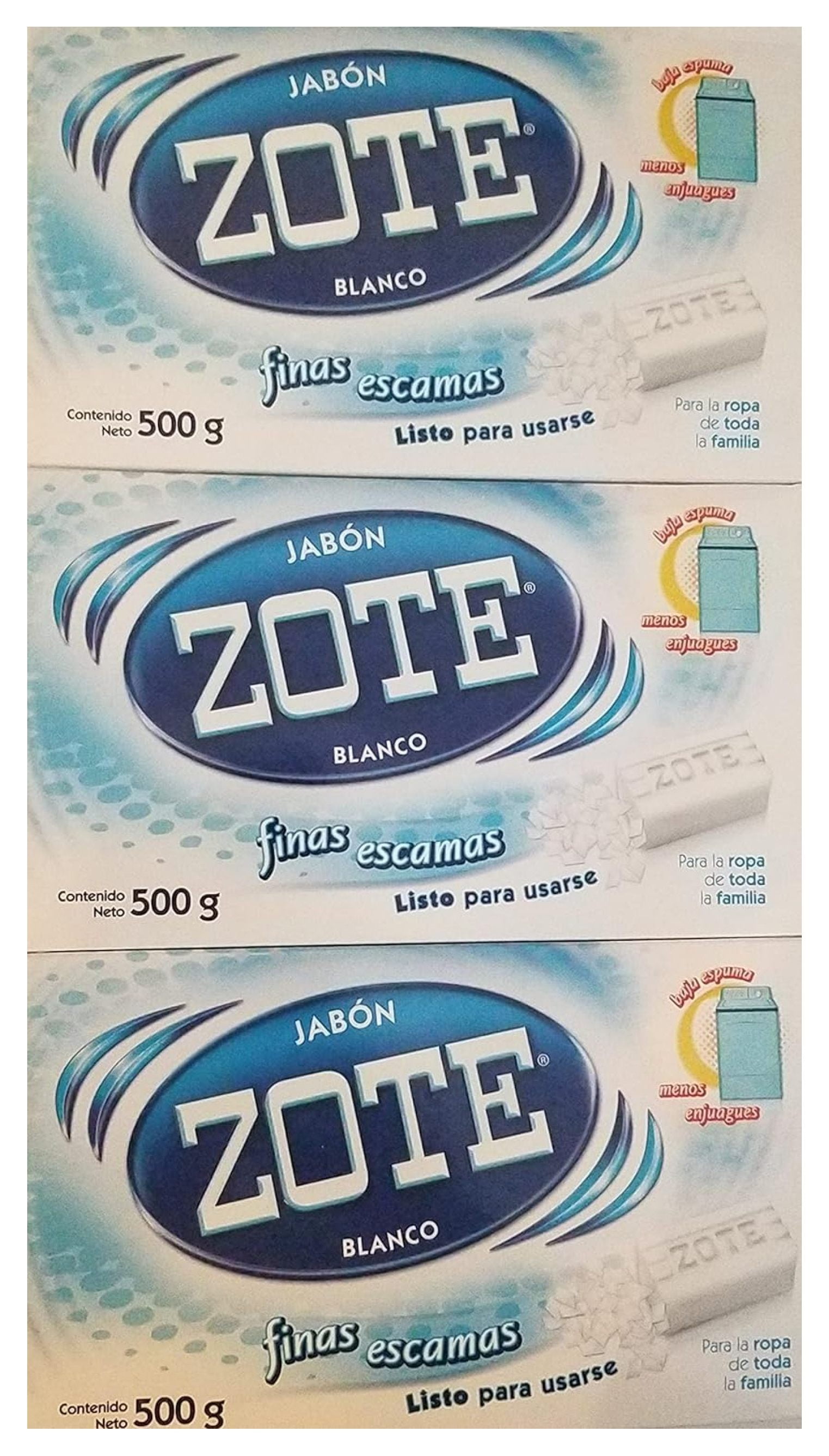 WIixle Jabon Zote Blanco Laundry Flakes, Pack of 3 - Walmart.com