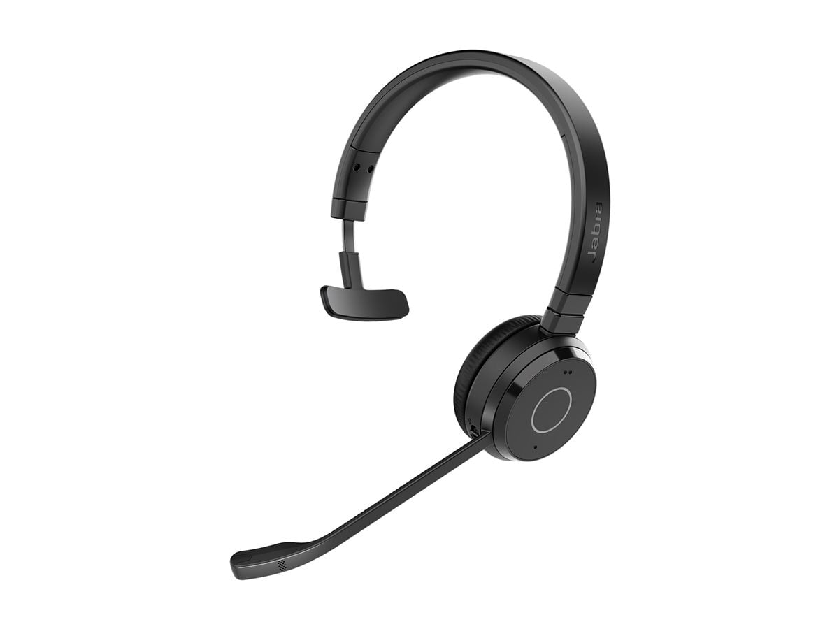 Jabra Evolve 65 TE Mono - Headset - on-ear - Bluetooth - wireless - USB ...