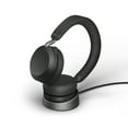 Jabra Evolve2 75 - USB-C UC with Charging Stand - Black Wireless ...