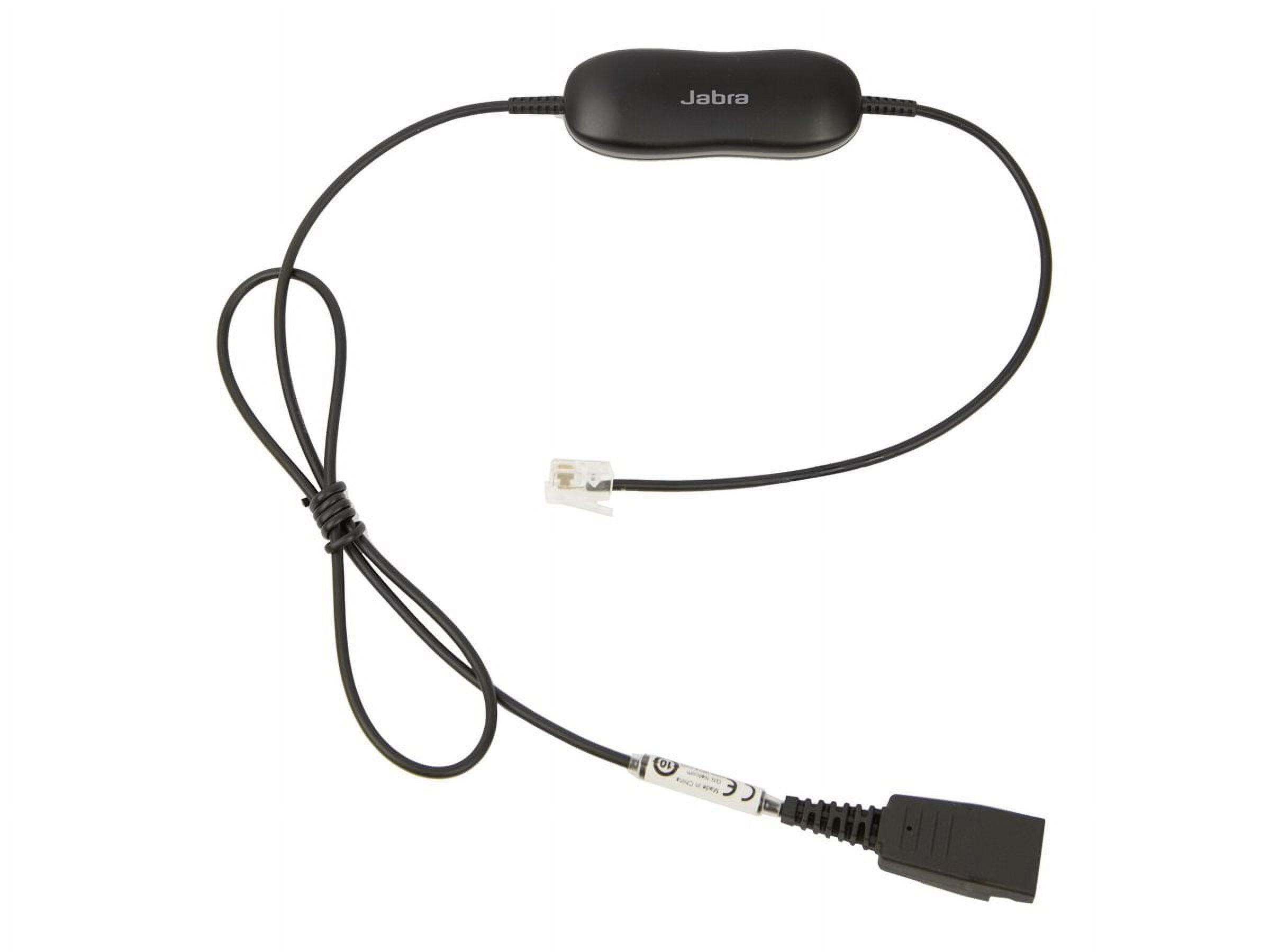 Jabra GN1216 - Headset cable - Quick Disconnect plug to RJ-9 male - 2.6 ...
