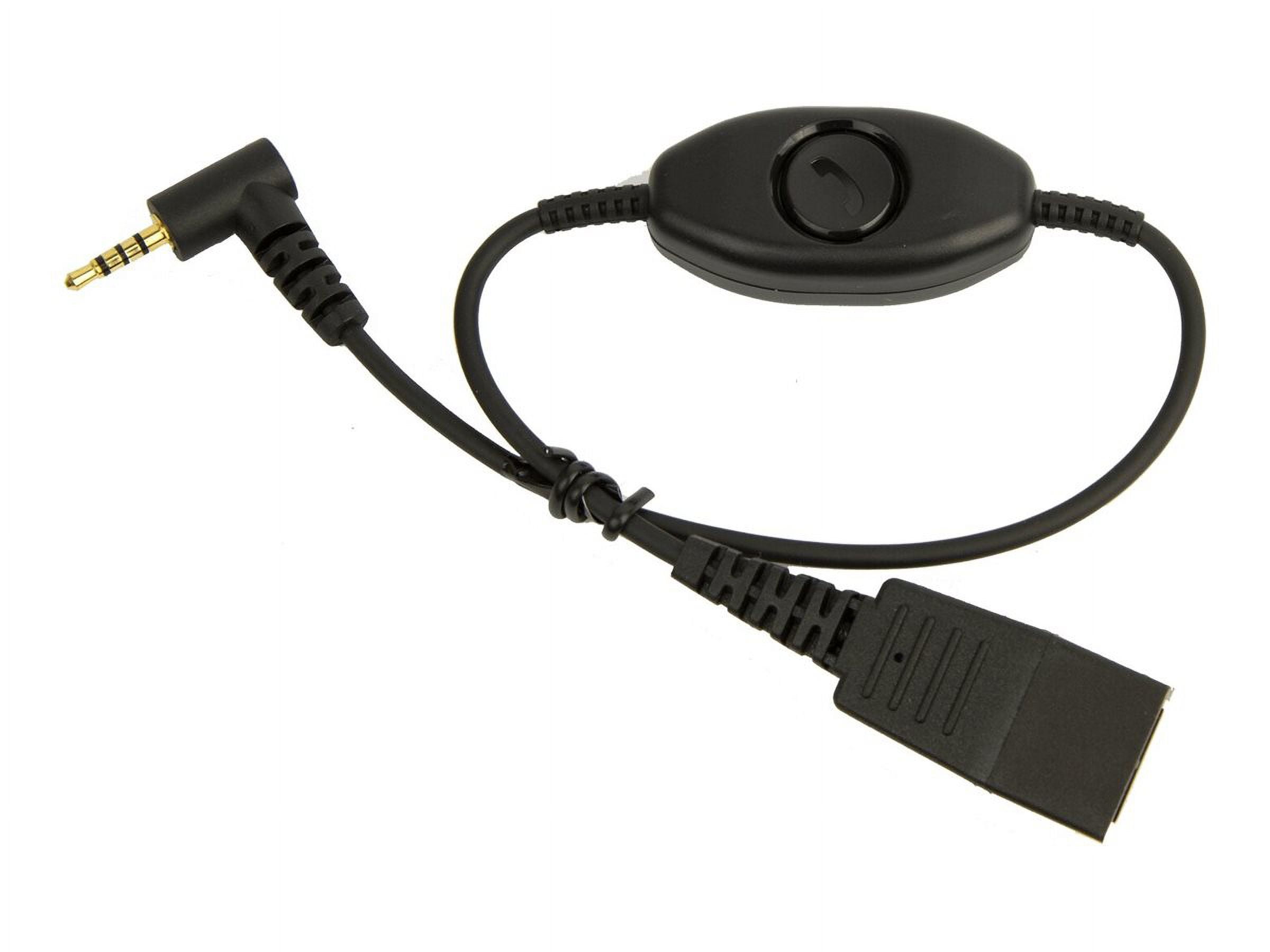 Jabra - Headset adapter - micro jack male to Quick Disconnect male ...