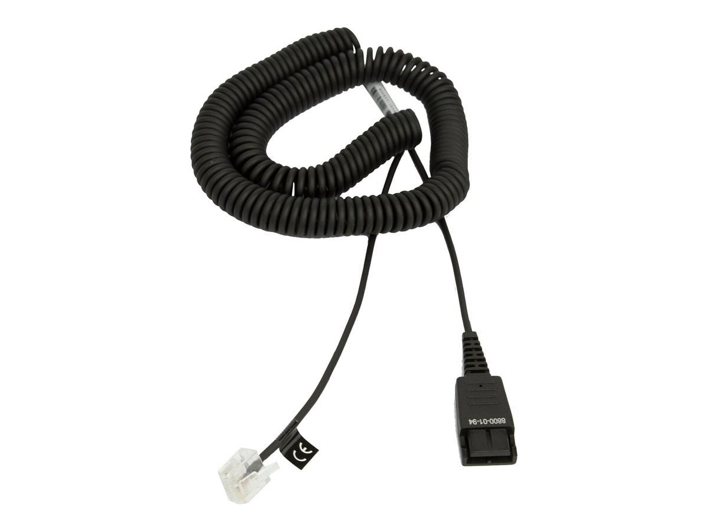 Jabra - Headset cable - RJ-45 male to Quick Disconnect male - 6.6 ft ...