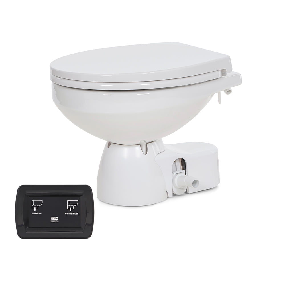 Jabsco Quiet Flush E2 Fresh Water Toilet Regular Bowl - 12V Soft Close ...
