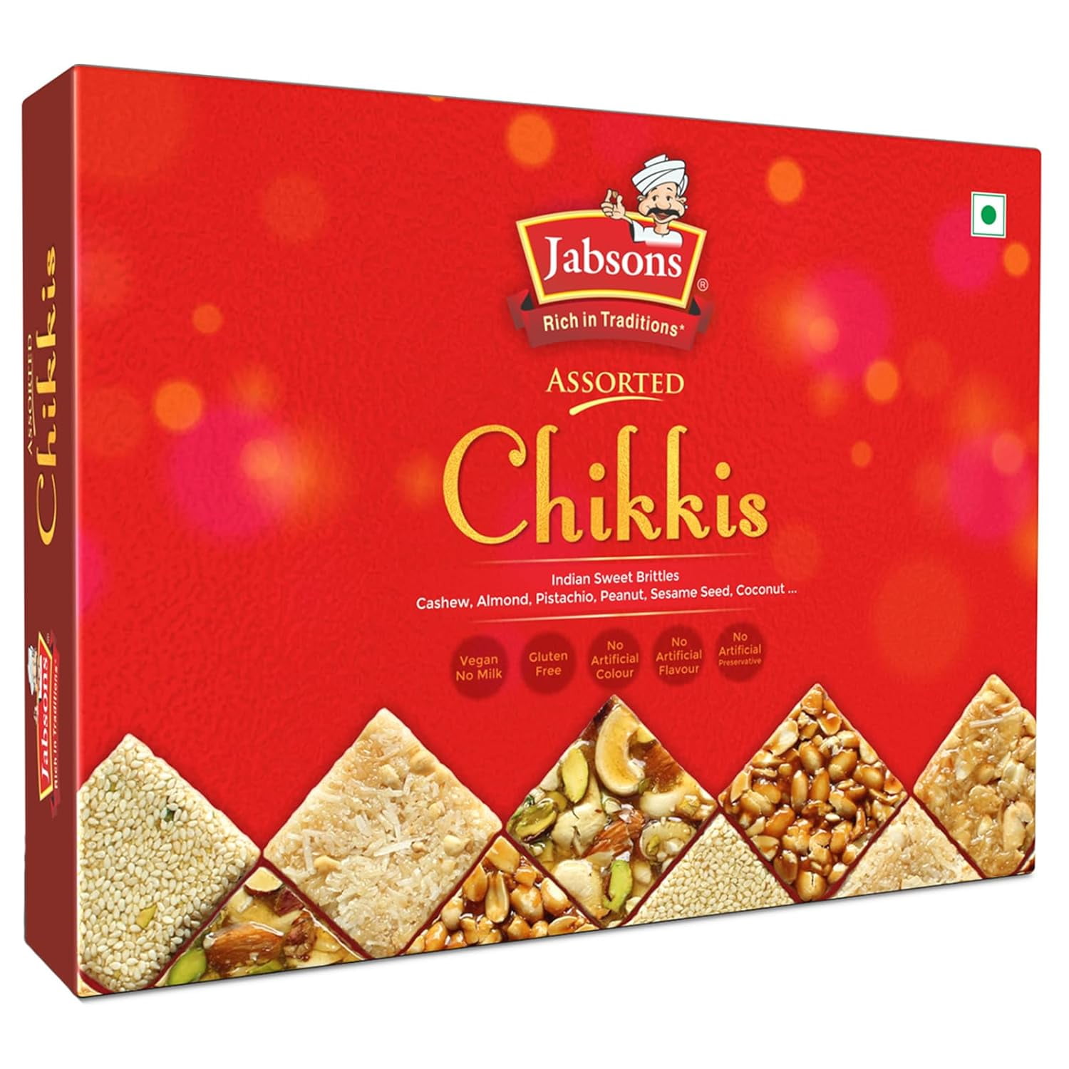 Jabsons - Chikki Assorted, Indian Sweet Brittles, 800 G - Walmart.com