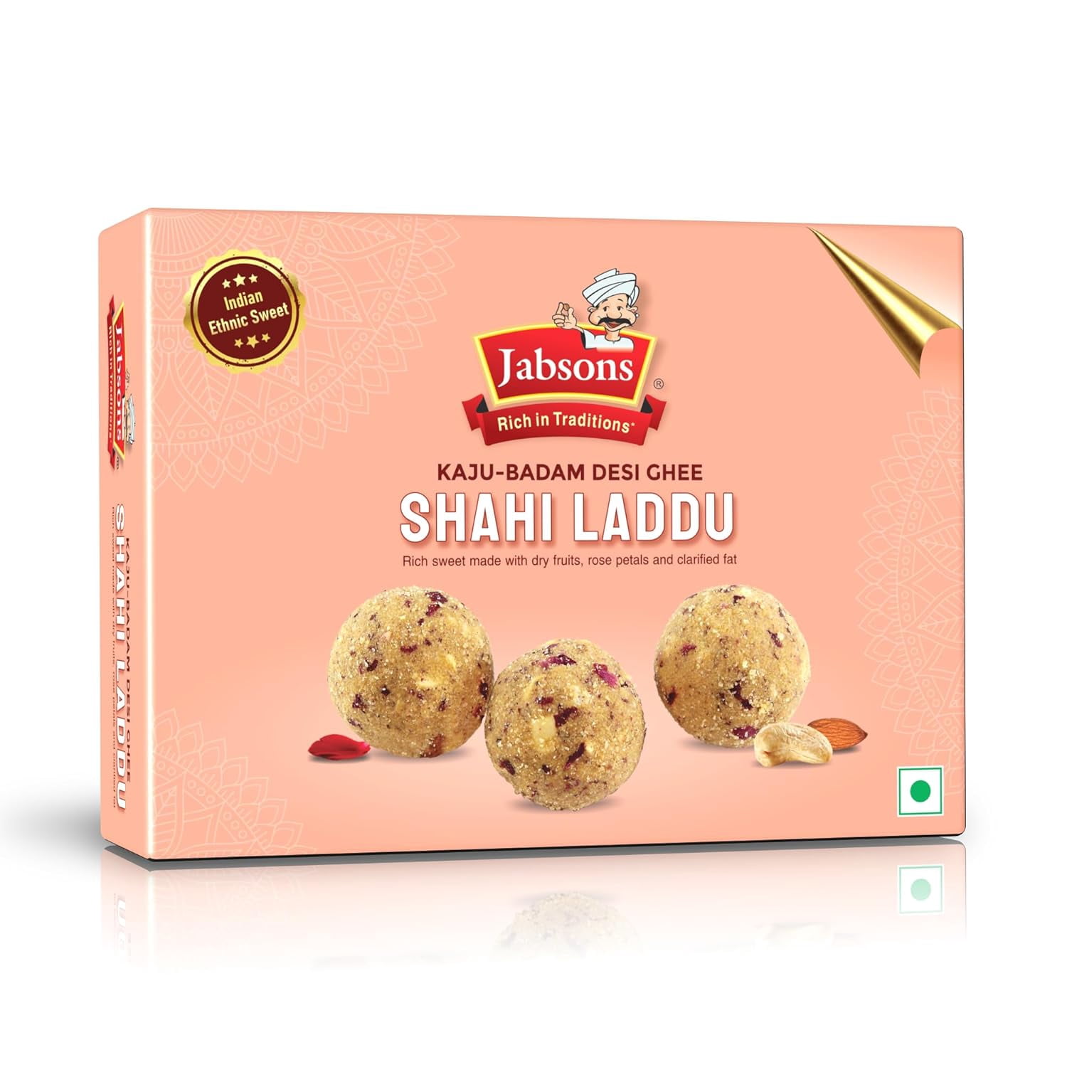 Jabsons - Shahi Laddu, Cashew & Almond Desi Ghee Sweet Balls, 400g ...
