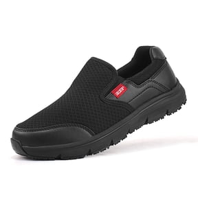 Larnmern Men Work Shoes Non Slip Waterproof Kitchen Chef Food Service ...