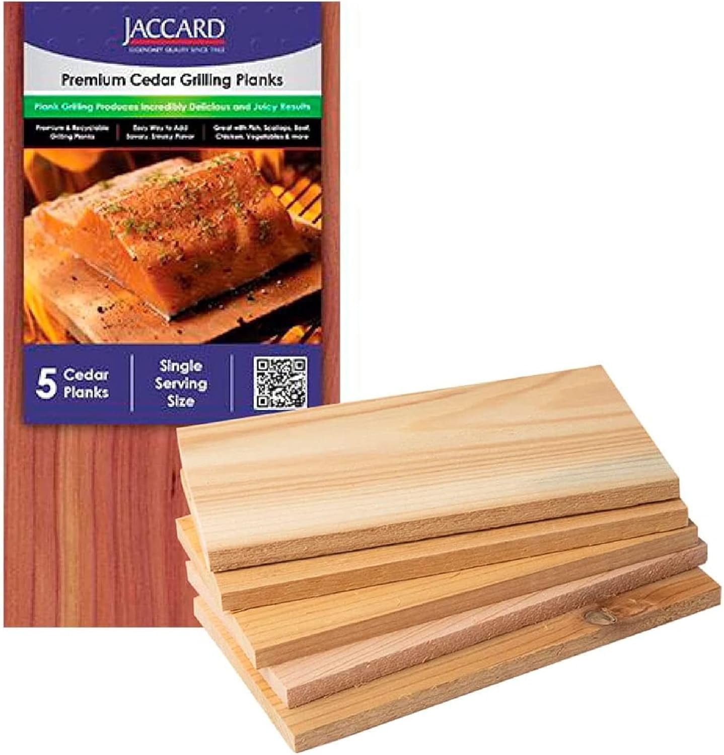 Jaccard Premium Cedar Planks, For Grilling, Fish, Meat, and Veggies, 6. ...