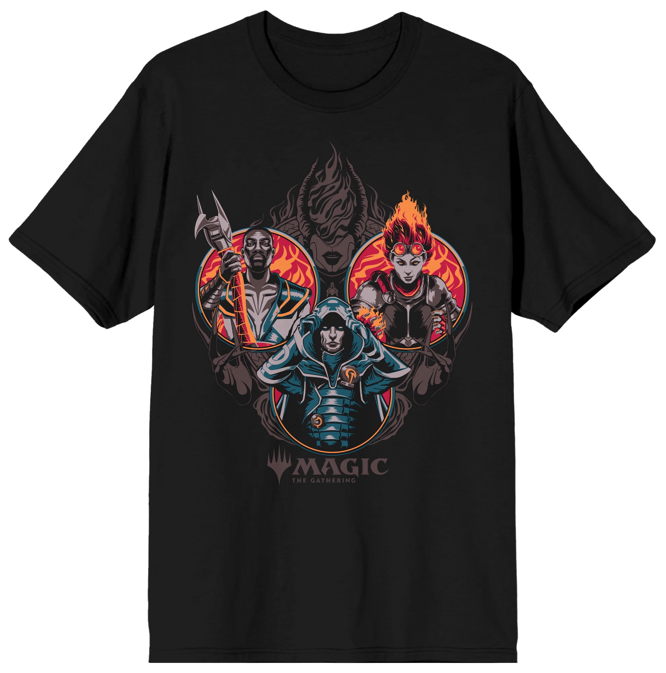Jace, Chandra, Teferi, Ashiok Men's Black Graphic T-Shirt-XXL - Walmart.com