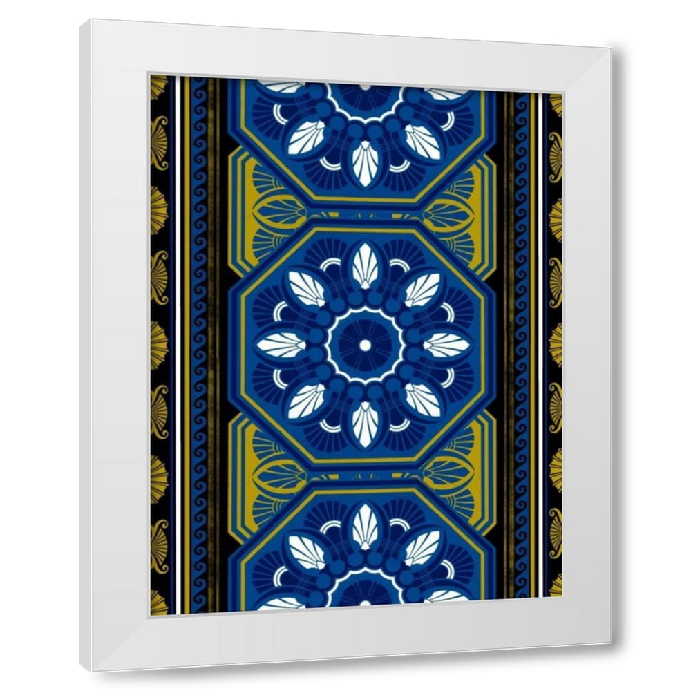 Jace Grey 4x14 White Modern Wood Framed Wall Art Titled - Patterns J4 ...