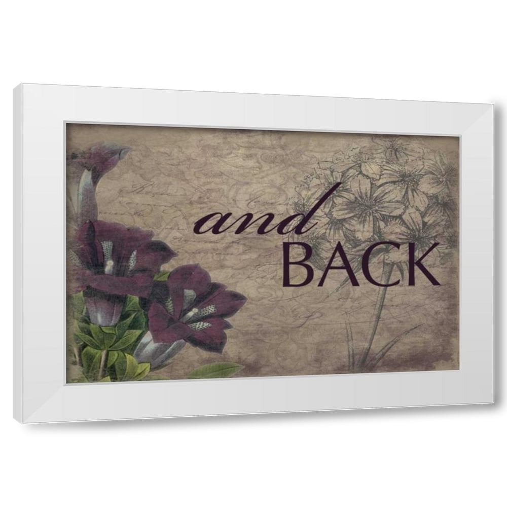 Jace Grey 4x14 White Modern Wood Framed Wall Art Titled - and_back ...
