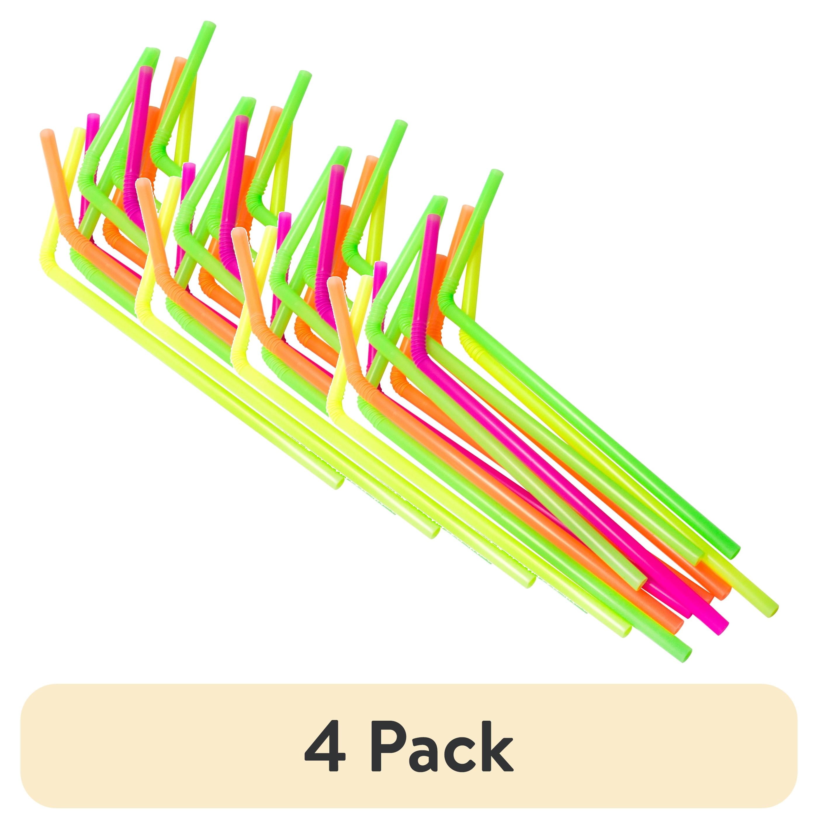 (4 pack) Flex Straws 125 Count - Walmart.com