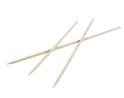 Jacent Jumbo Wood Bamboo 12" Skewers: Kebob, Grill, Appetizer Sticks ...