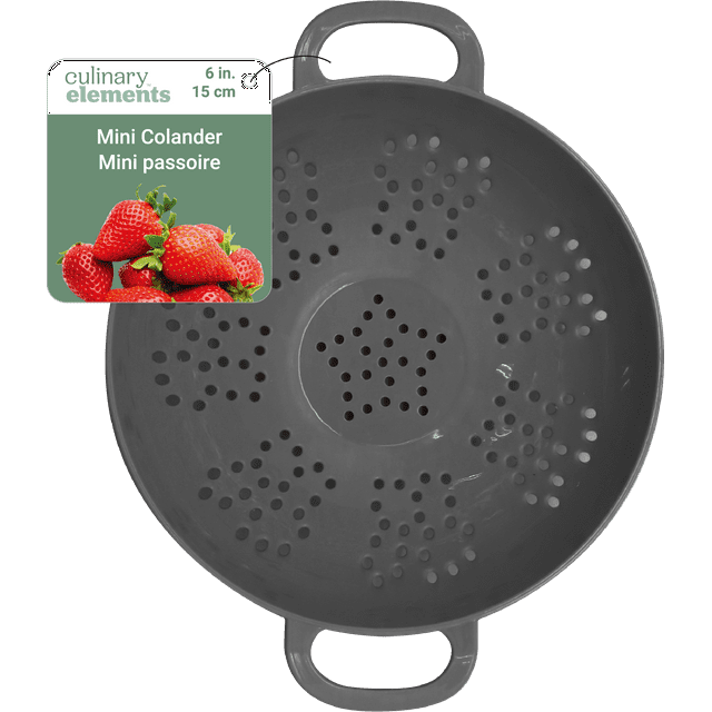 "Jacent 6"" BPA Free Plastic Colander with Double Handles, Pasta Food ...