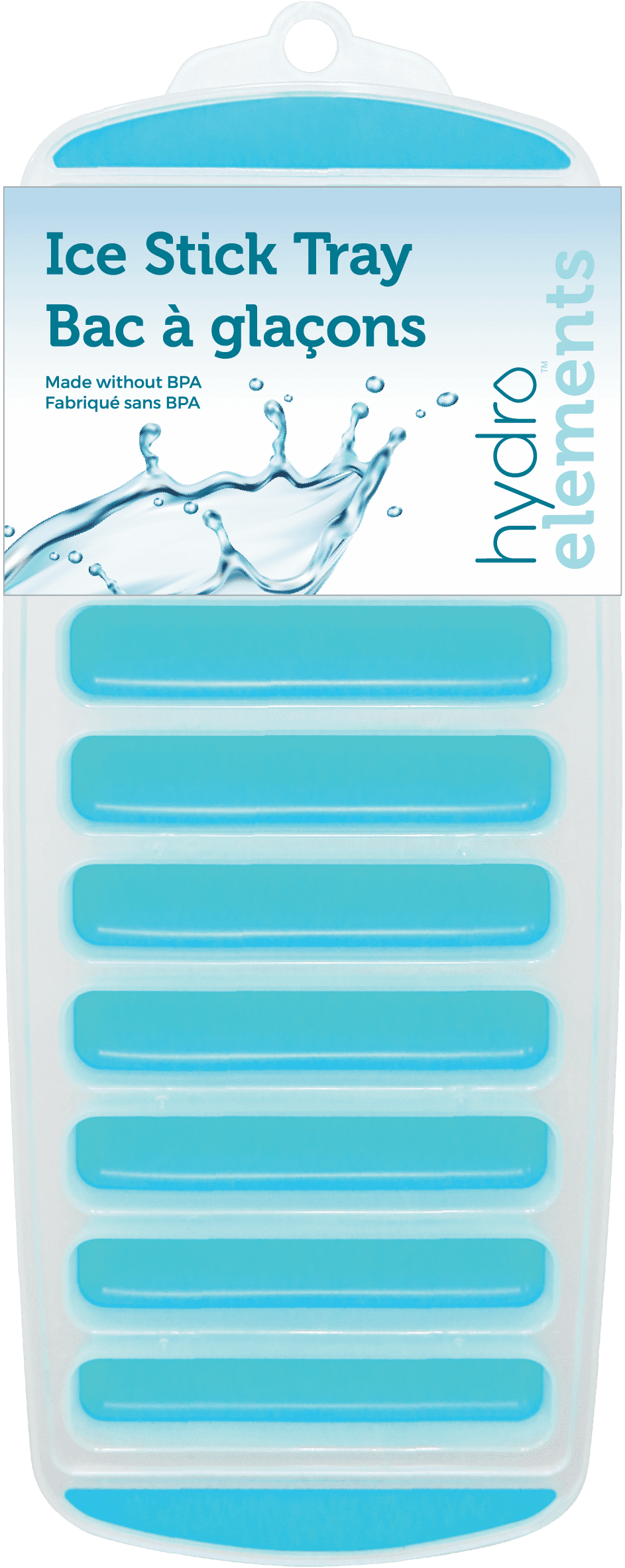 Jacent Freezer Mold: Silicone and Plastic Water Bottle Ice Cube Tray, 1 ...