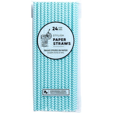 100-200 Bulk Packed Paper Straws Pattern Color -Biodegradable FDA ...