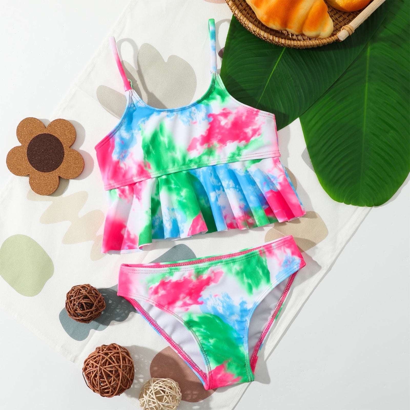 Jacenvly 2 Piece Swimsuits for Kids Clearance Comfortable Cute Baby ...