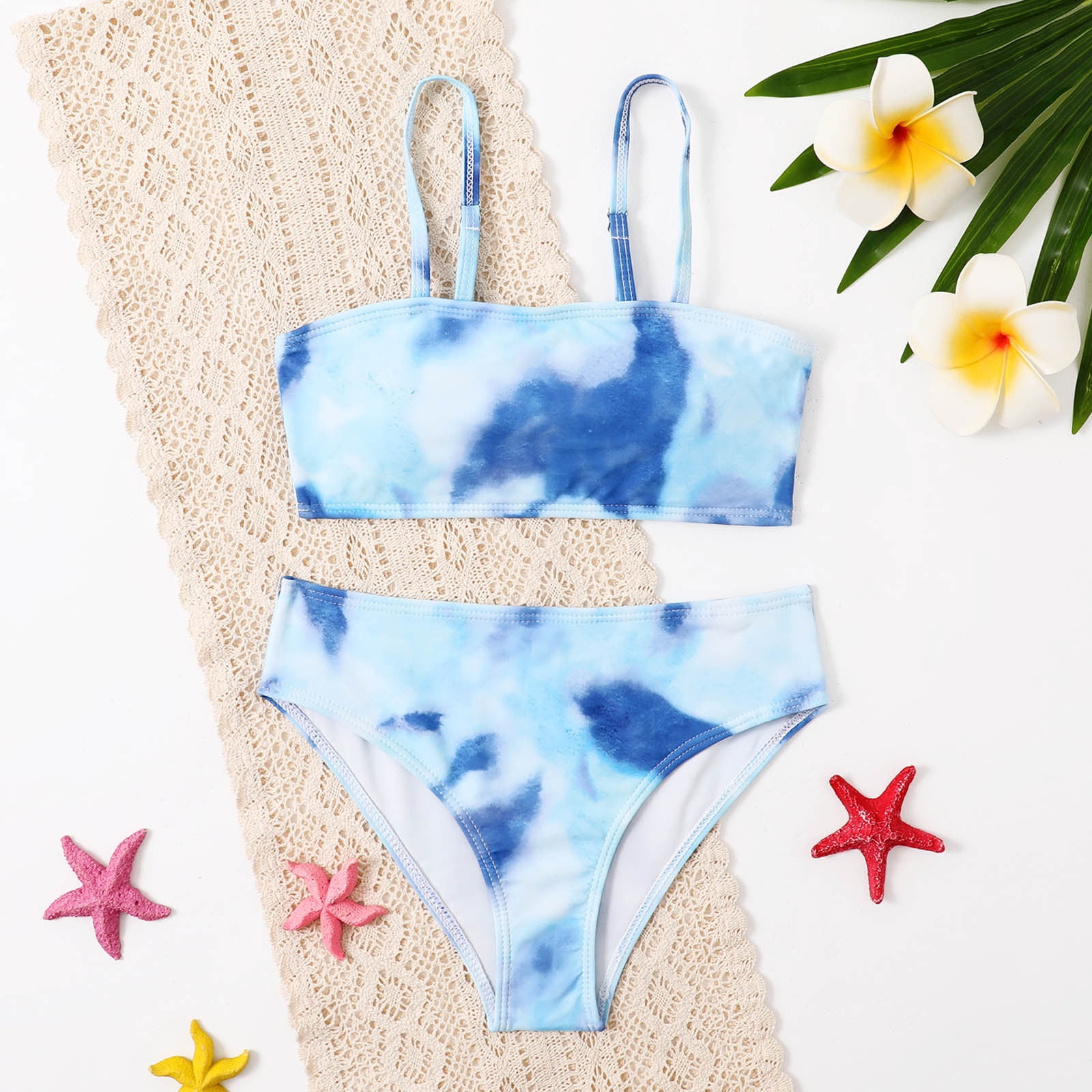 Jacenvly 2 Piece Swimsuits for Kids Clearance Quick Drying Toddler Kids ...