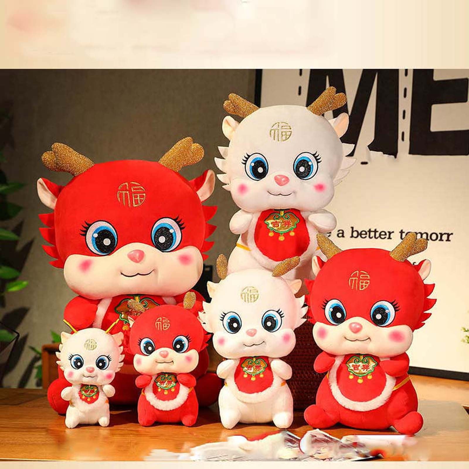 Jacenvly 2024 Ages 2 To 4 Years Clearance 2024 Dragon Year Doll Little ...