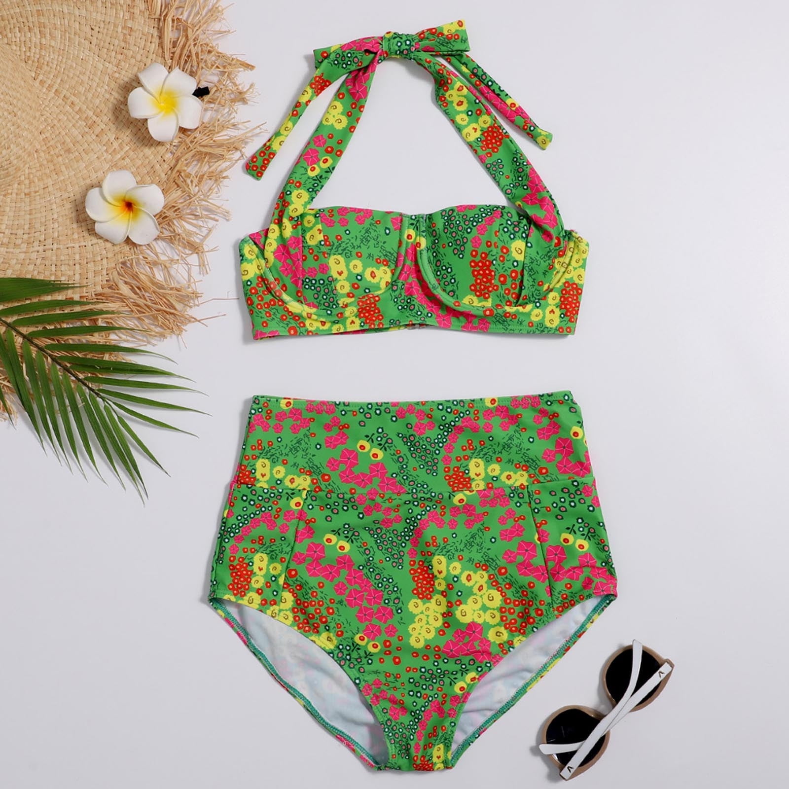 Jacenvly 2024 Bikini Swimsuits for Women Skin-Friendly Summer Swimsuit ...