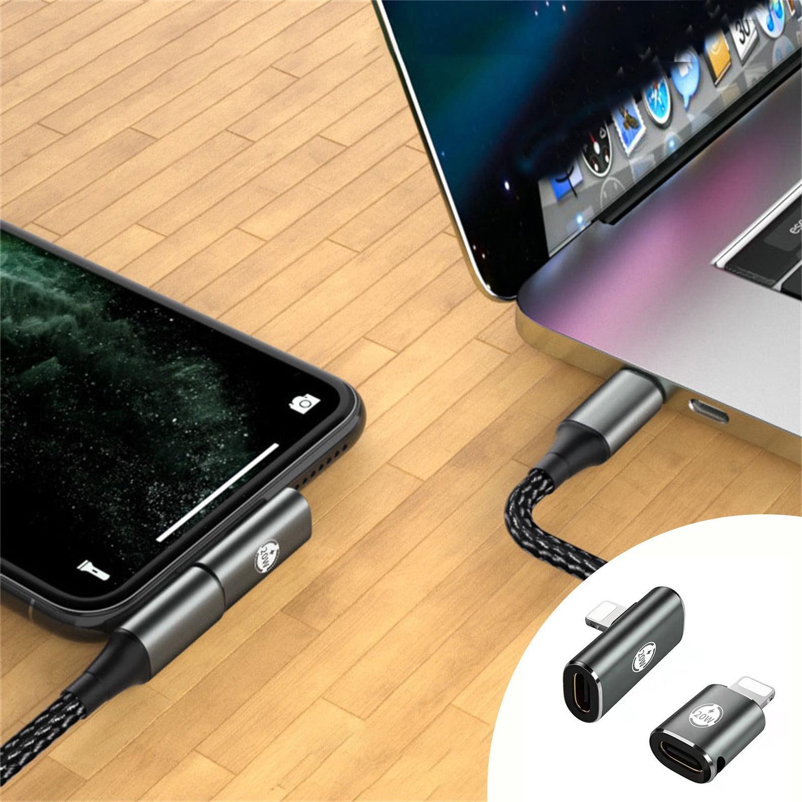 Jacenvly 2024 Easter Decorations Type-C Usb To Lightningers Adapter ...