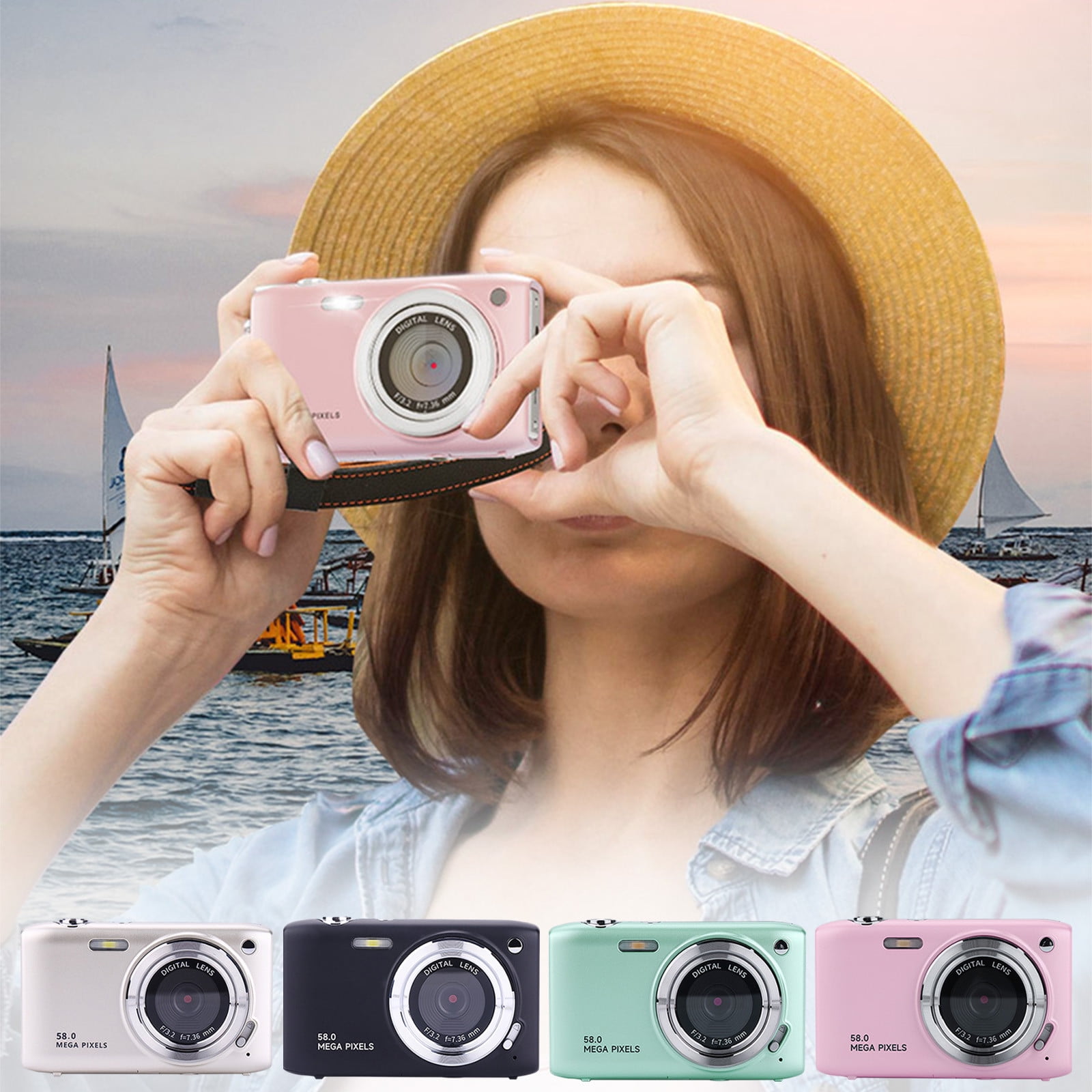 Jacenvly 2024 New 4K High Definition Digital Macro Camera 2.88 Inches ...