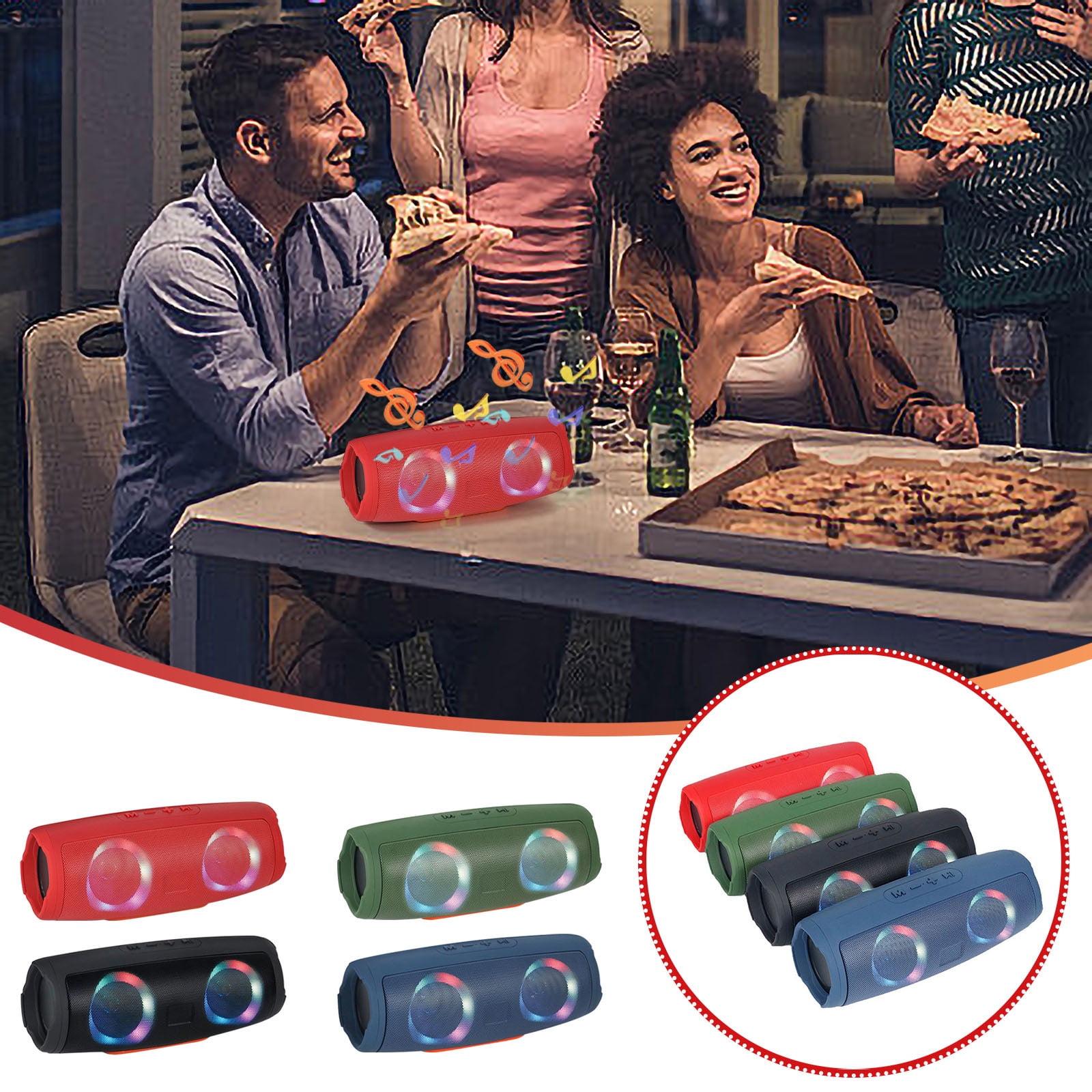 Jacenvly 2024 New Alarm Clock Radio Clearance Bluetooth Speaker ...