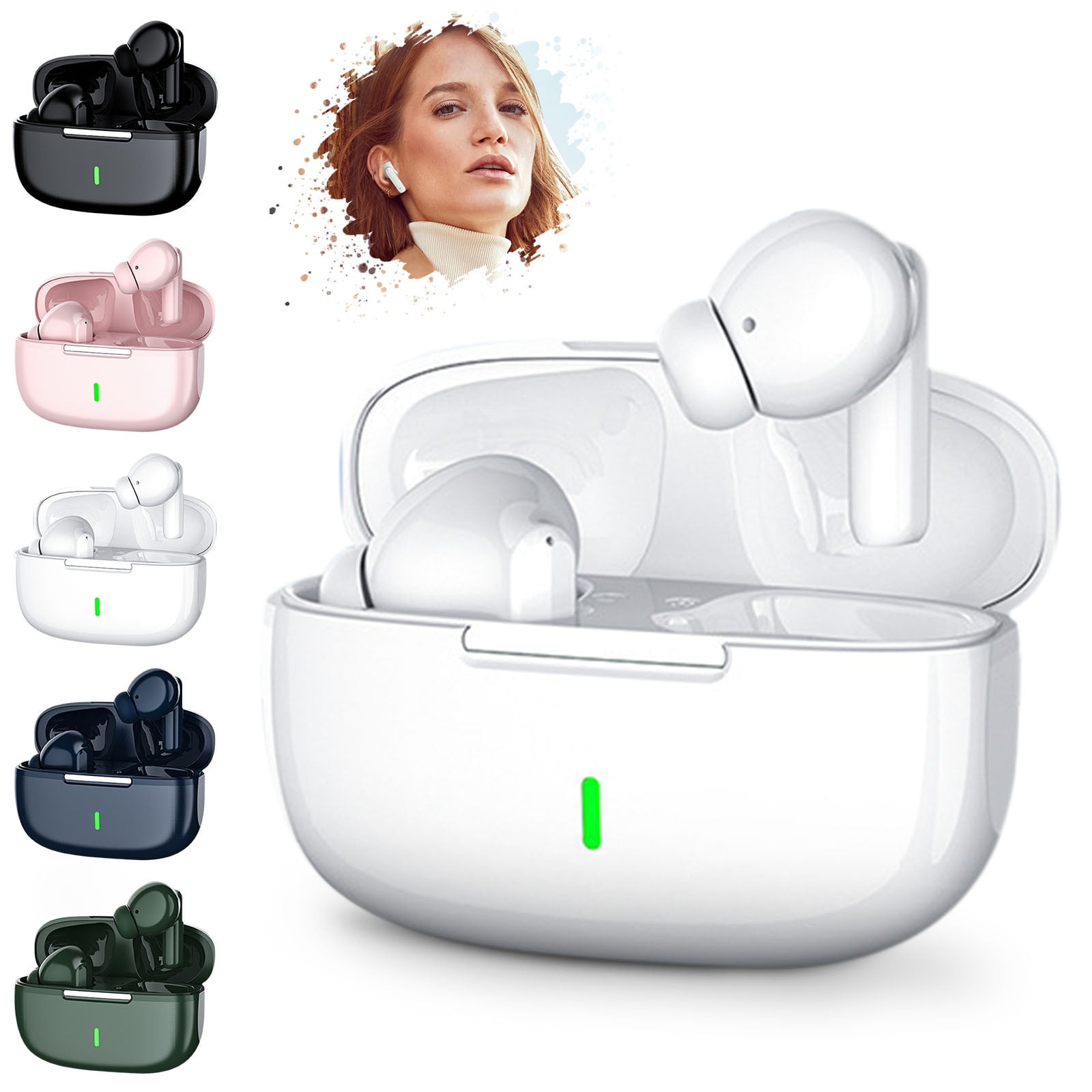 Jacenvly 2024 New Bluetooth Headphones New Bluetooth Earphones With ...