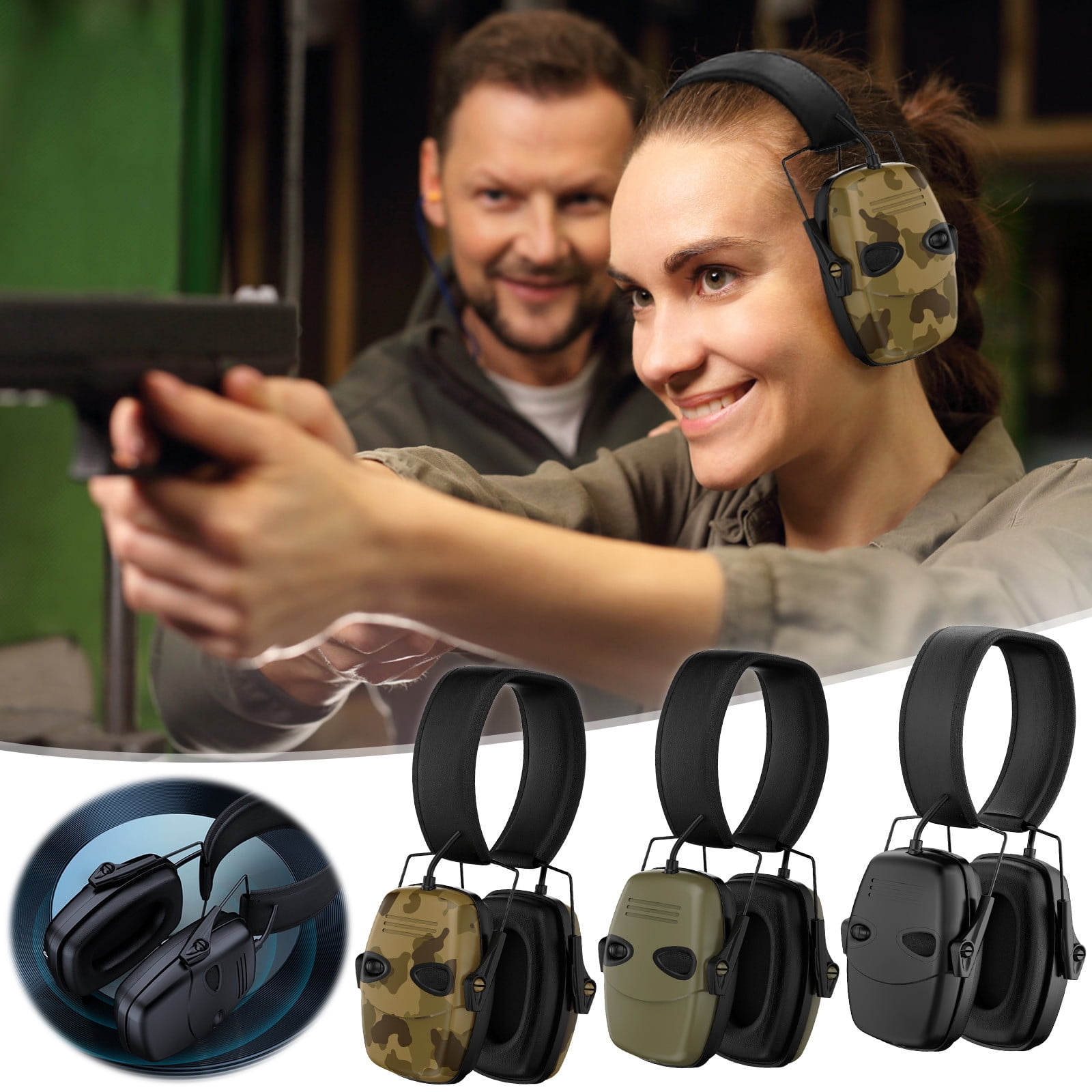 Jacenvly 2024 New Bluetooth Headphones Clearance Shooting Ear ...