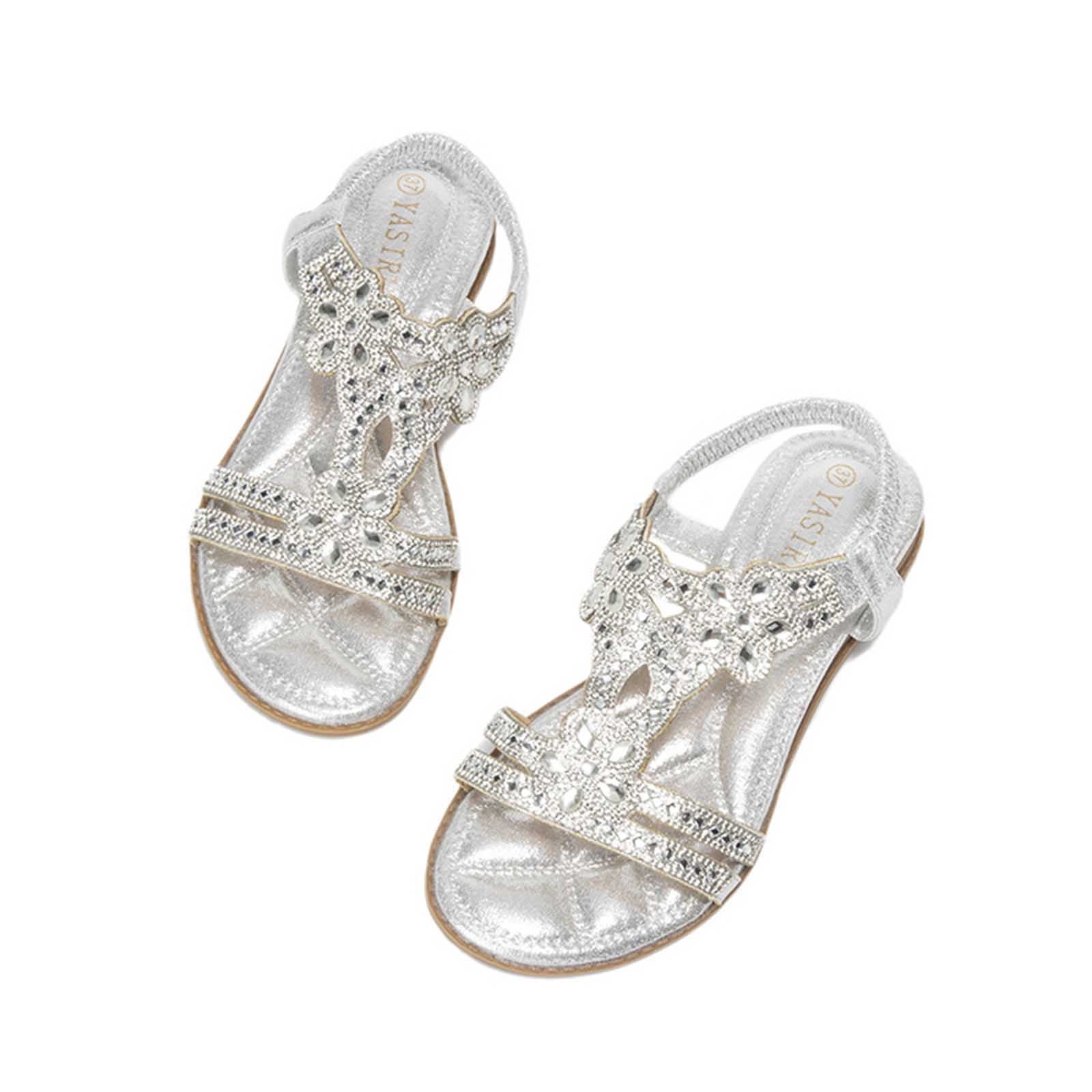 Jacenvly 2024 New Bohemian Women Flats Wedge Heel Open Toe Comfortable ...